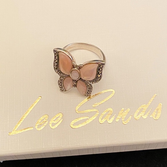 Lee Sands | Jewelry | Lee Sands Sterling Silver Pink Mother Of Pearl ...